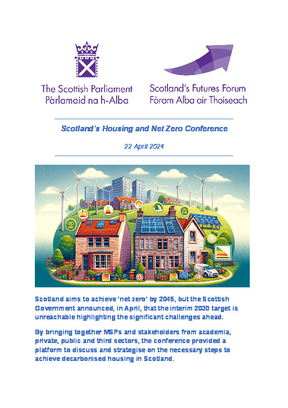 Scotland’s Housing and Net Zero Conference | Scotland's Futures Forum